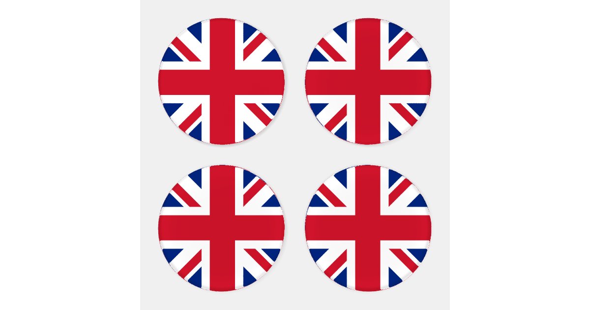 United Kingdom Union Jack Flag of British Colonies Coaster Set | Zazzle