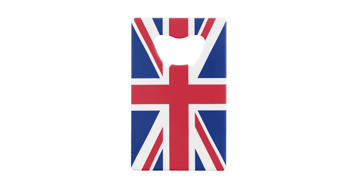 United Kingdom Union Jack Flag of British Colonies Credit Card Bottle ...