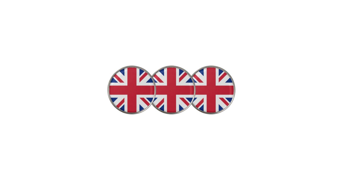 United Kingdom Union Jack Flag of British Colonies Golf Ball Marker ...