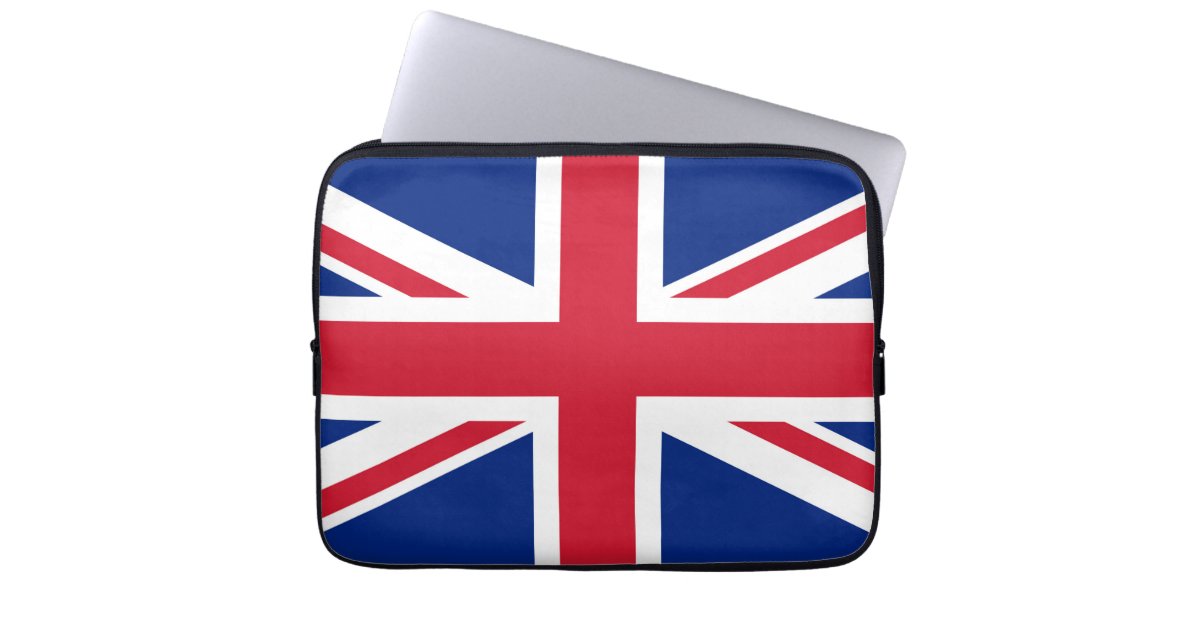 United Kingdom Union Jack Flag of British Colonies Laptop Sleeve | Zazzle