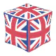 United Kingdom Union Jack Flag of British Colonies Pouf | Zazzle
