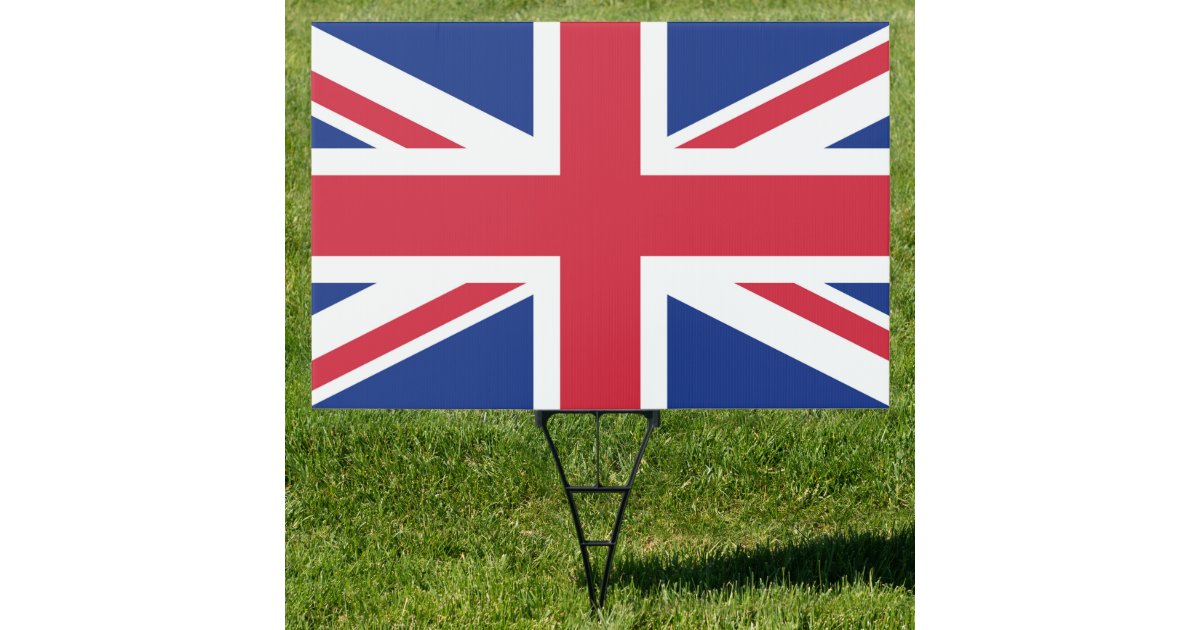 United Kingdom Union Jack Flag of British Colonies Sign | Zazzle