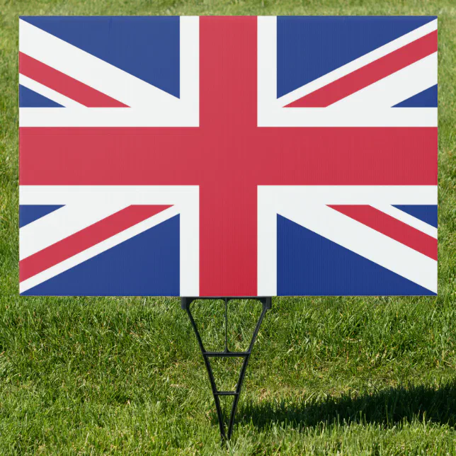 United Kingdom Union Jack Flag of British Colonies Sign | Zazzle