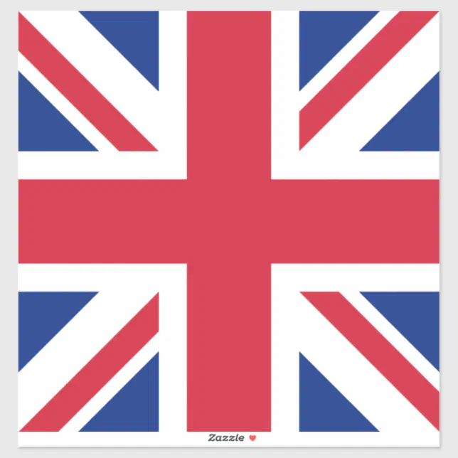 United Kingdom Union Jack Flag of British Colonies Sticker | Zazzle