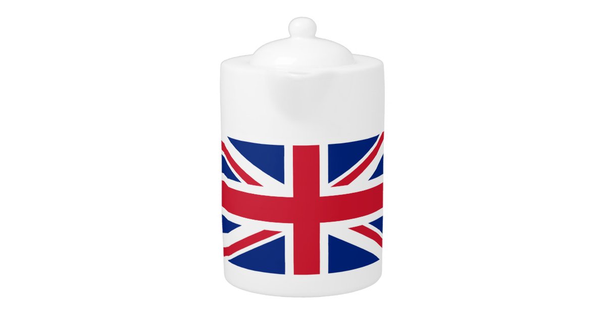 United Kingdom Union Jack Flag of British Colonies Teapot | Zazzle