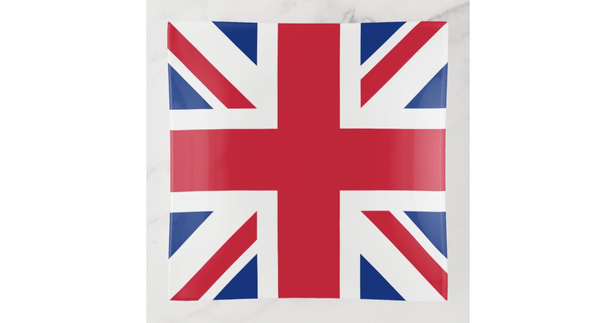United Kingdom Union Jack Flag of British Colonies Trinket Tray | Zazzle