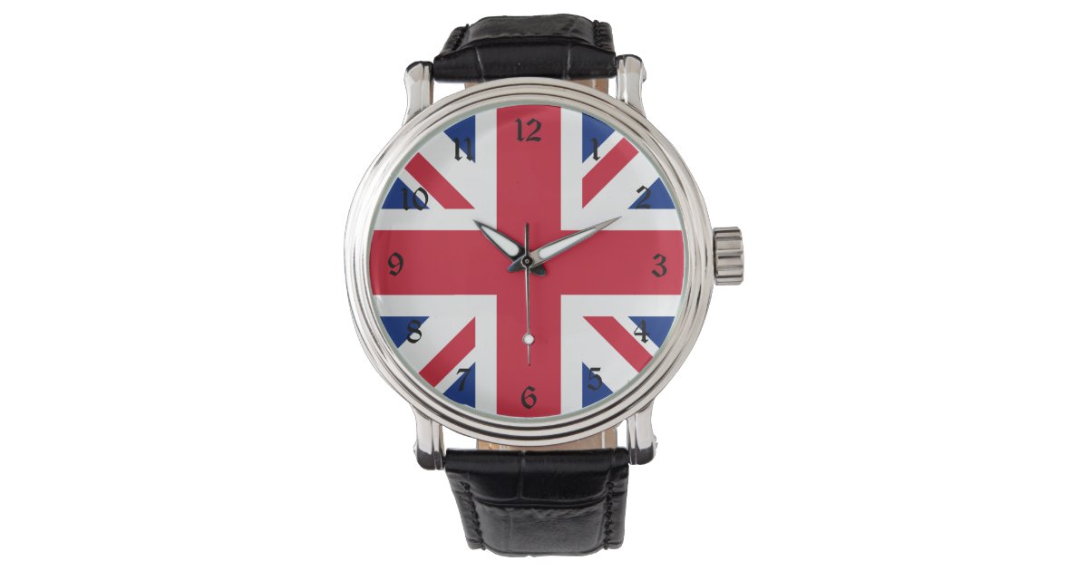 United Kingdom Union Jack Flag of British Colonies Watch | Zazzle