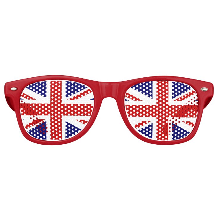 United Kingdom Union Jack Flag Retro Sunglasses | Zazzle