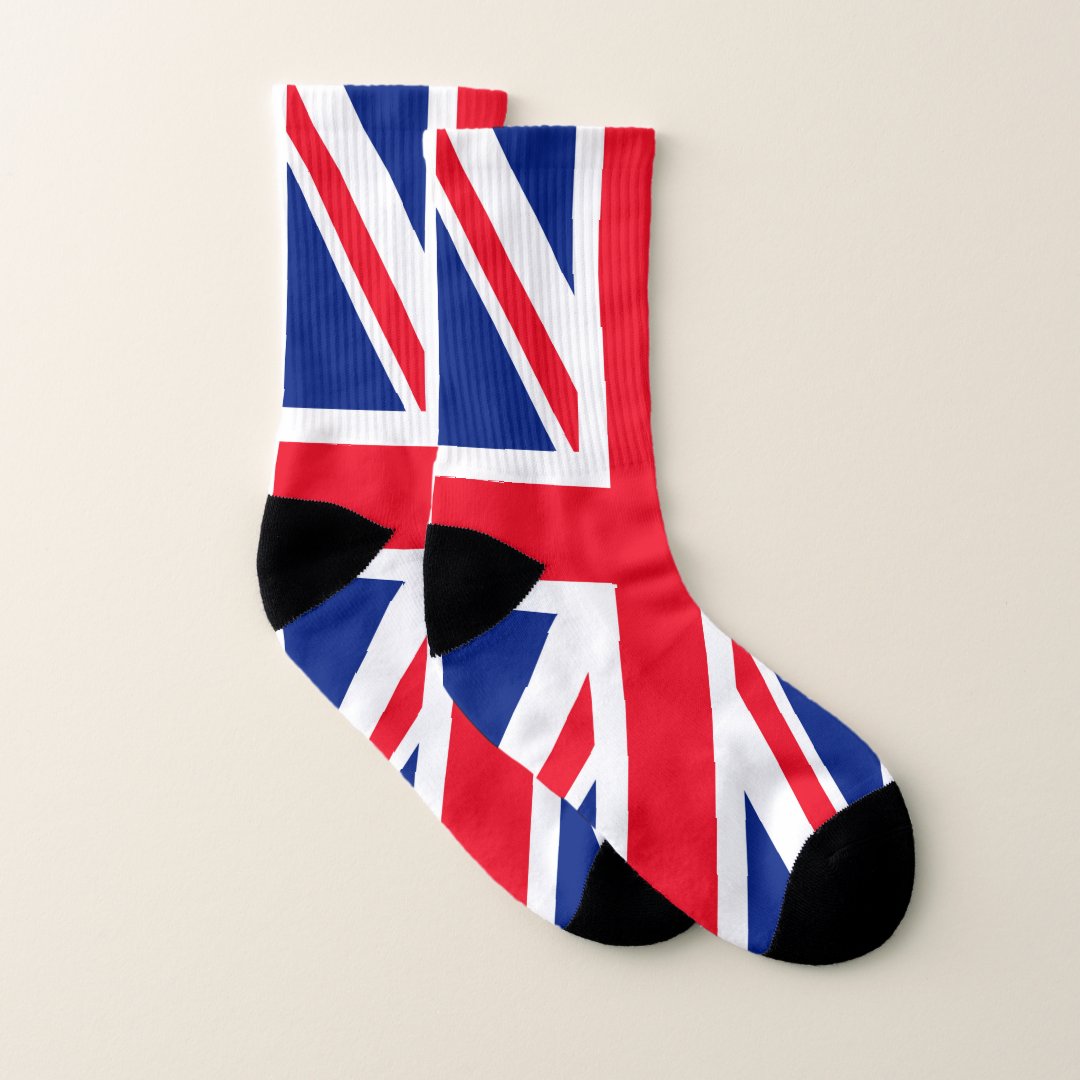 United Kingdom Union Jack Flag Socks | Zazzle