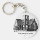 United Methodist Church Cross and Flame Key Chain | Zazzle.com