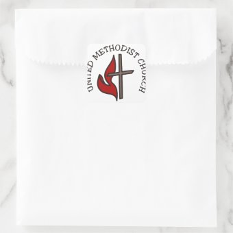 United Methodist Church Square Sticker | Zazzle