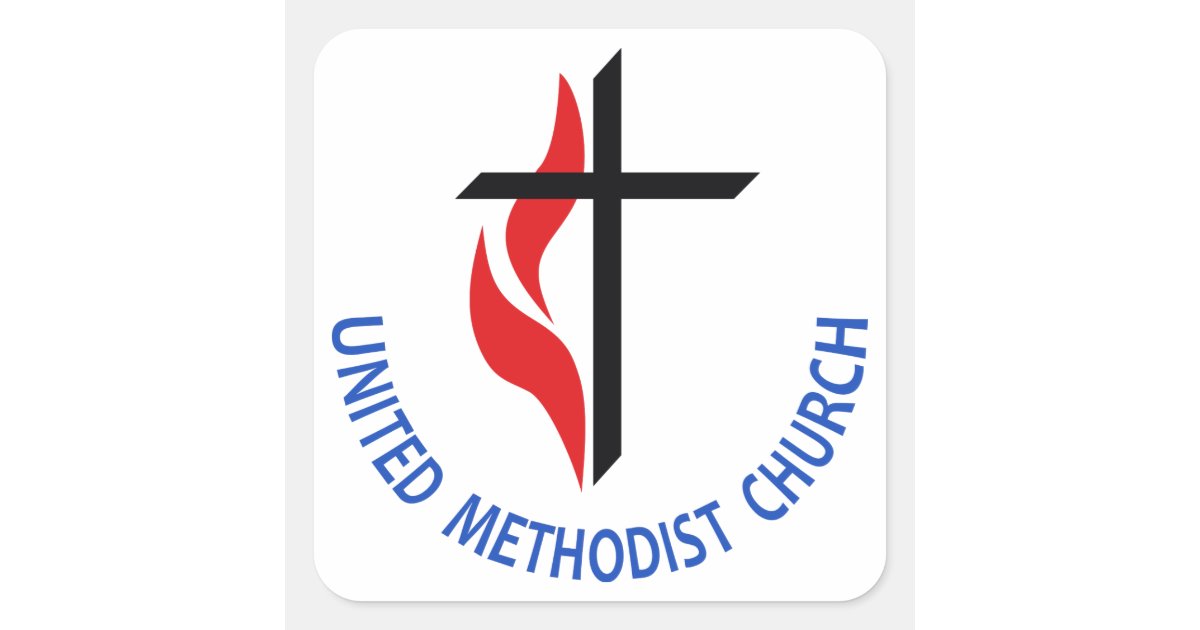 United Methodist Square Sticker | Zazzle