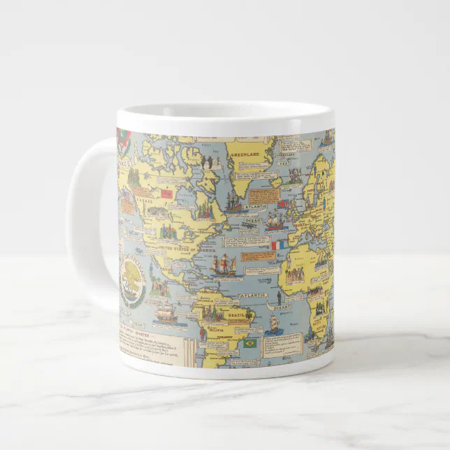 United Nations Map of the World Giant Coffee Mug | Zazzle
