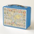 United Nations Map of the World Metal Lunch Box | Zazzle