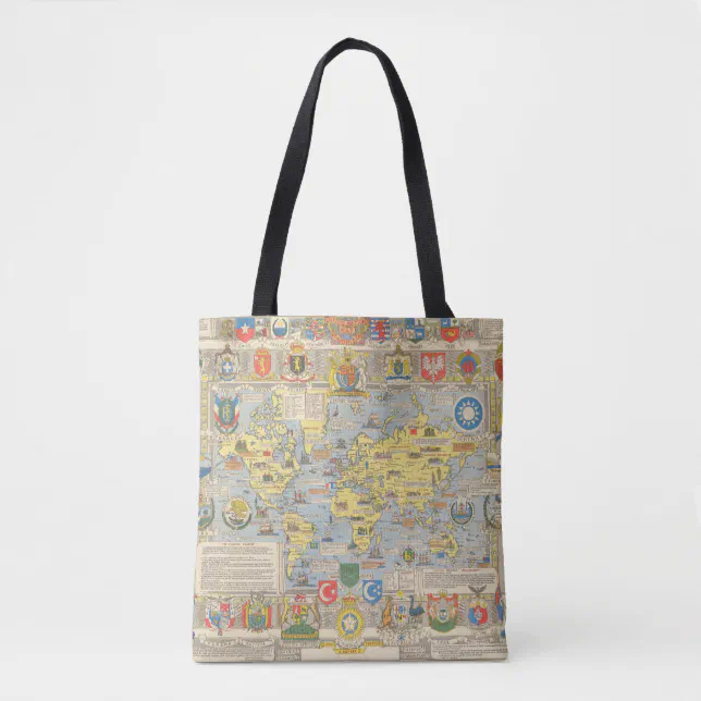 United Nations Map of the World Tote Bag | Zazzle