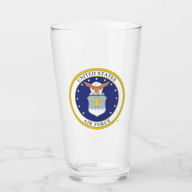 United States Air Force Emblem Glass | Zazzle