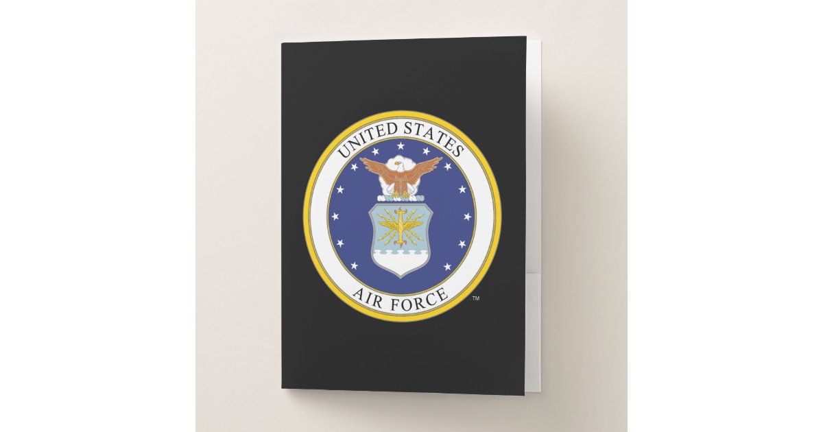 United States Air Force Emblem Pocket Folder | Zazzle