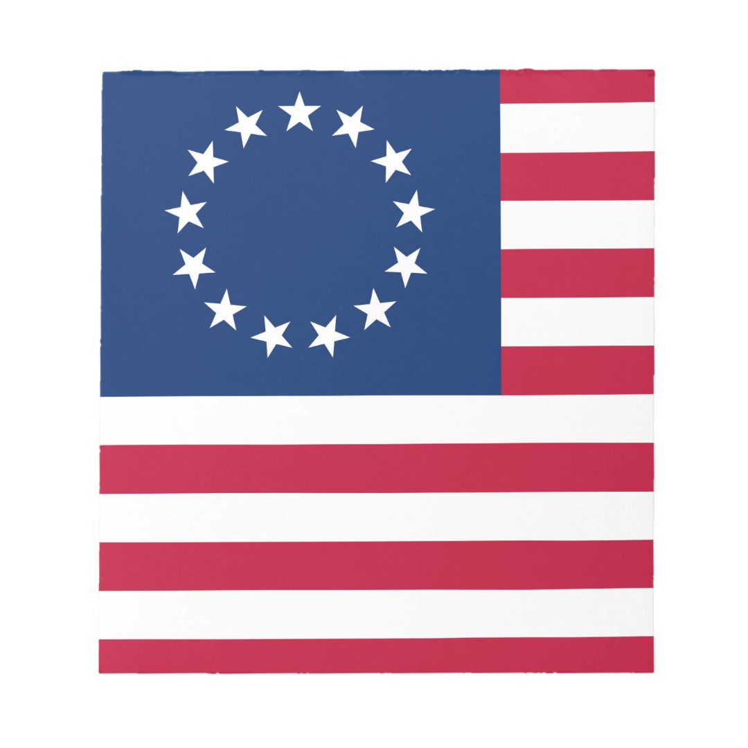 United States Betsy Ross Flag Notepad | Zazzle