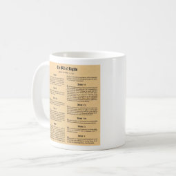 United States Bill of Rights Coffee Mug | Zazzle