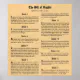 United States Bill of Rights First Ten Amendments Poster | Zazzle