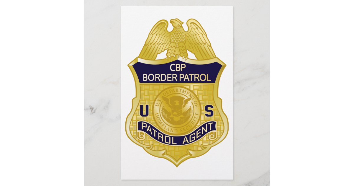 United States Border Patrol Badge Immigration Flyer | Zazzle