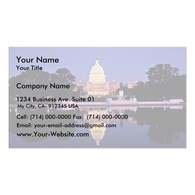United States Capitol Business Cards