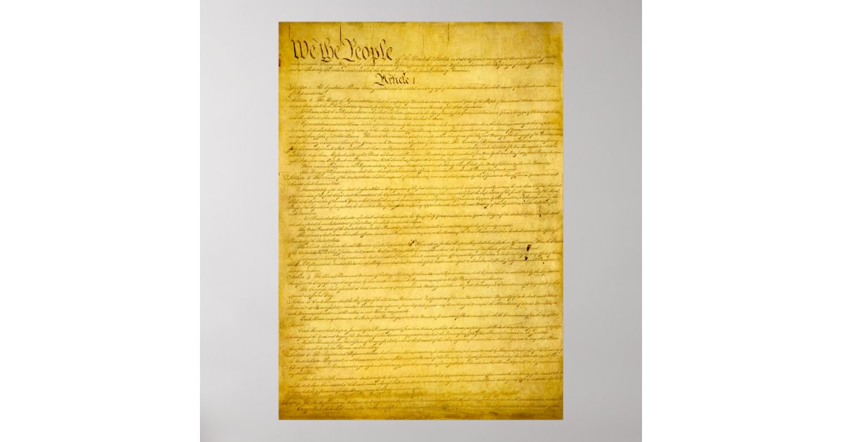 United States Constitution Print | Zazzle