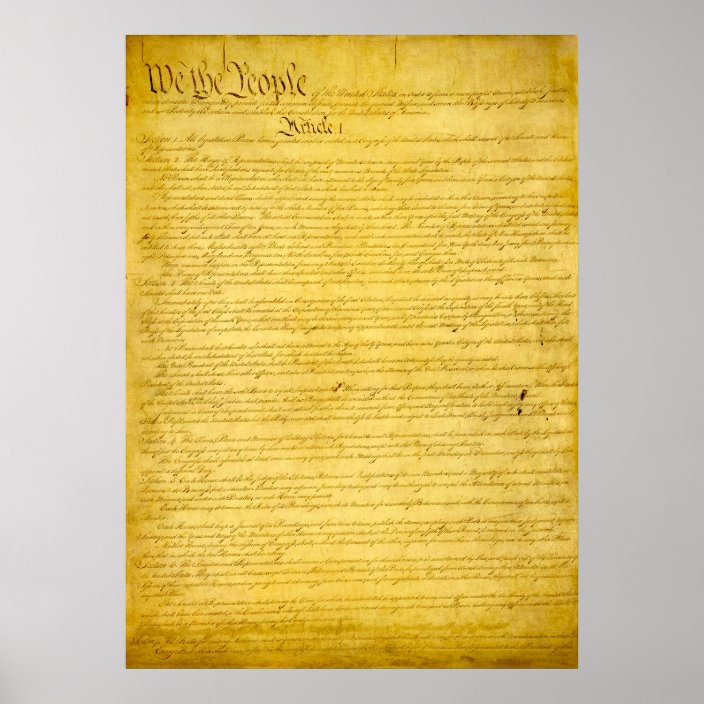 United States Constitution Print | Zazzle.com