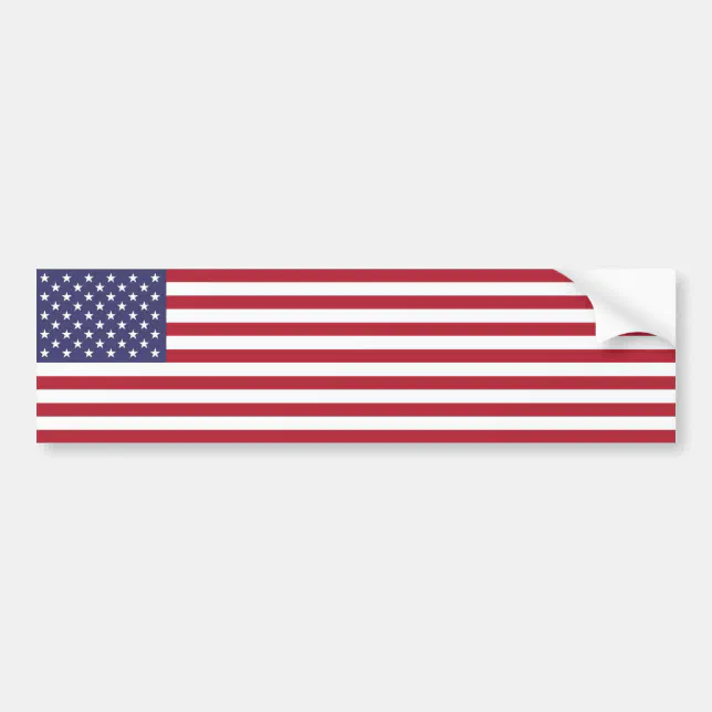 United States Flag Bumper Sticker | Zazzle