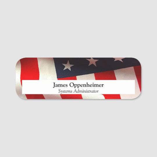 United States flag closeup Name Tag | Zazzle.com