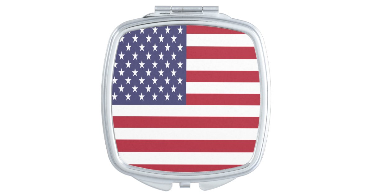 United States Flag Compact Mirror | Zazzle