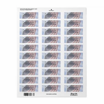 United States Flag Flying Label | Zazzle