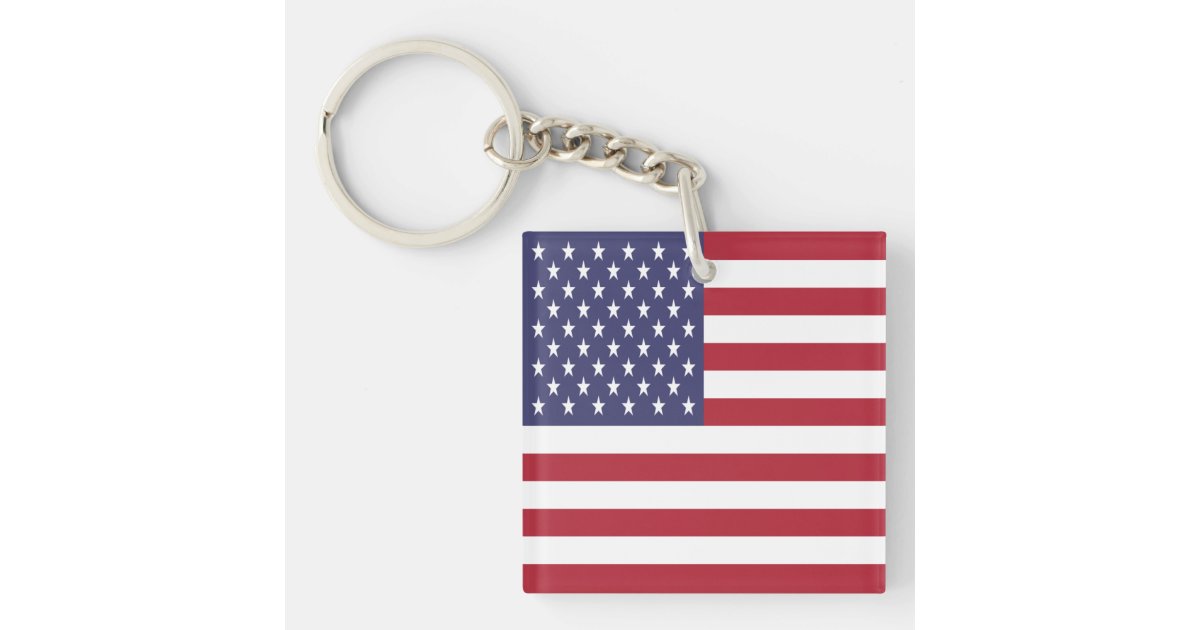 United States Flag Keychain | Zazzle