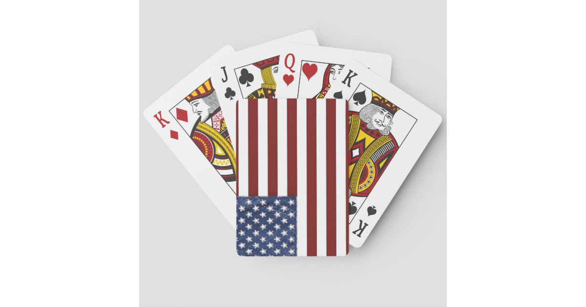 United States Flag Playing Cards | Zazzle