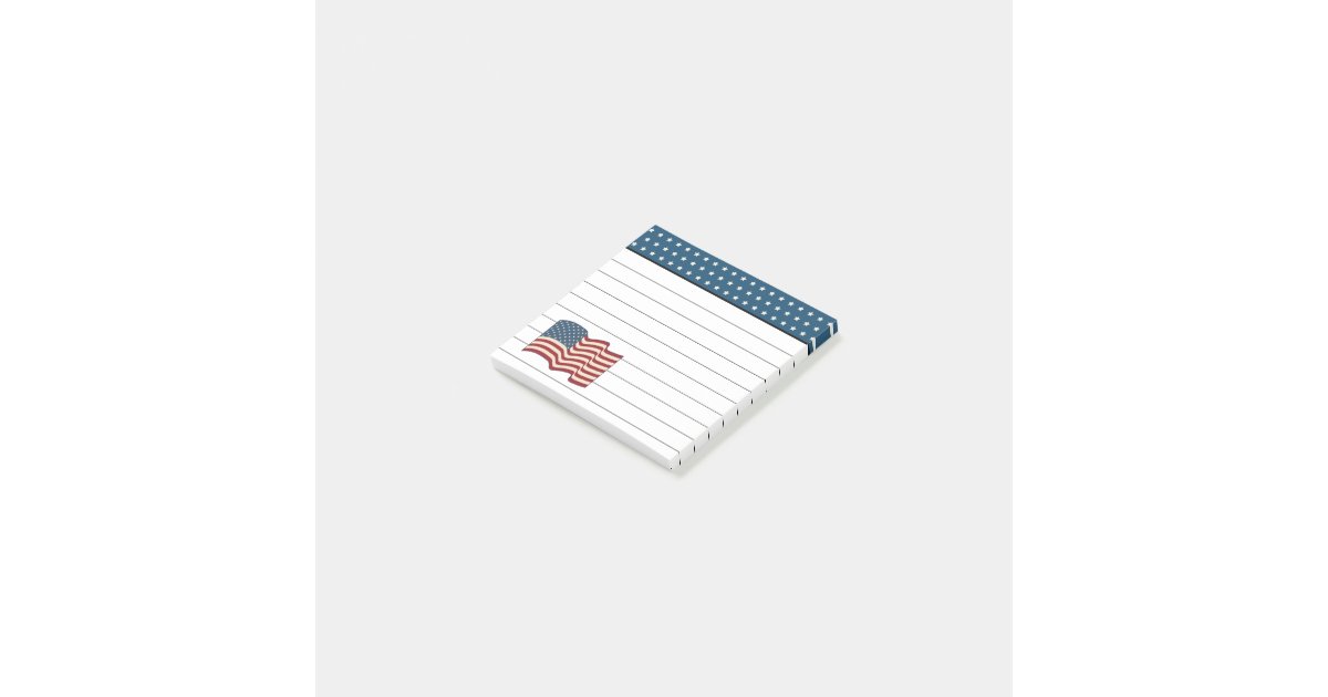 United States Flag Post It Notes | Zazzle