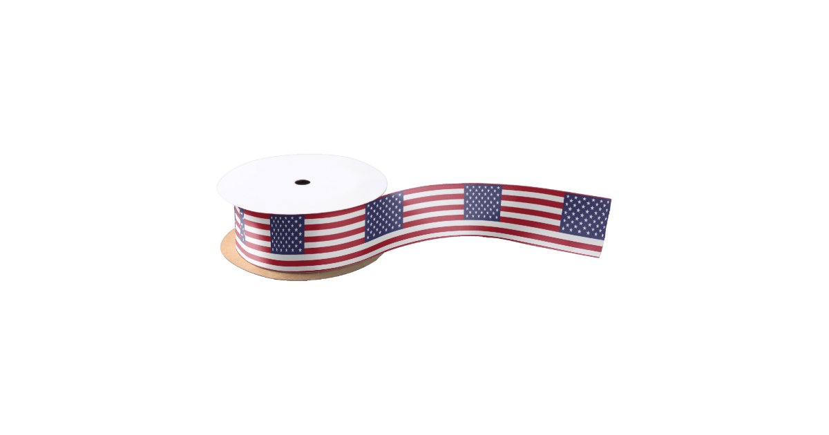 United States Flag Satin Ribbon | Zazzle