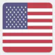 United States Flag Square Sticker | Zazzle