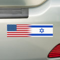 United States Israel Allies American Israeli Flag Bumper Sticker | Zazzle