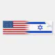 United States Israel Allies American Israeli Flag Bumper Sticker | Zazzle