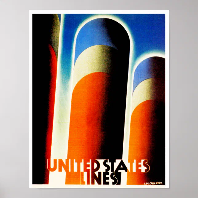 United States Lines Poster | Zazzle