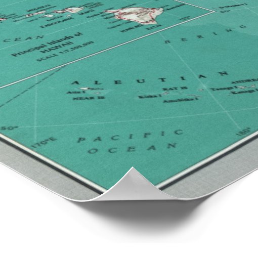 United States Maps, Printed Road Map Poster | Zazzle