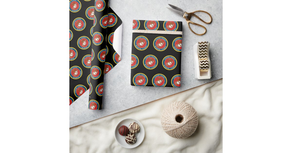 United States Marines | Marine Corps Seal 1 Wrapping Paper | Zazzle