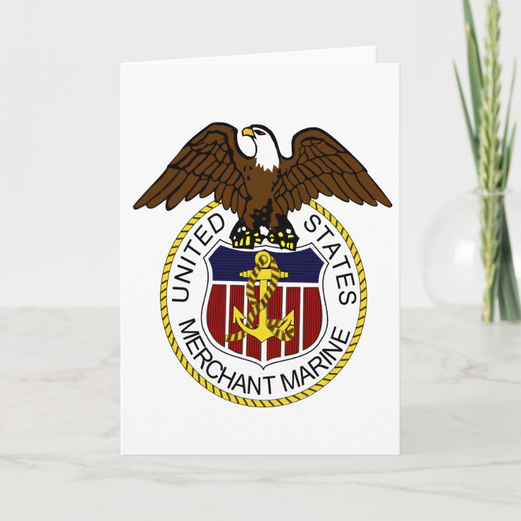 United States Merchant Marine Seal Sailors Card | Zazzle