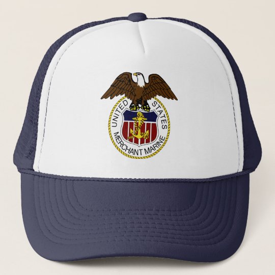 United States Merchant Marine Seal Sailors Trucker Hat | Zazzle.com