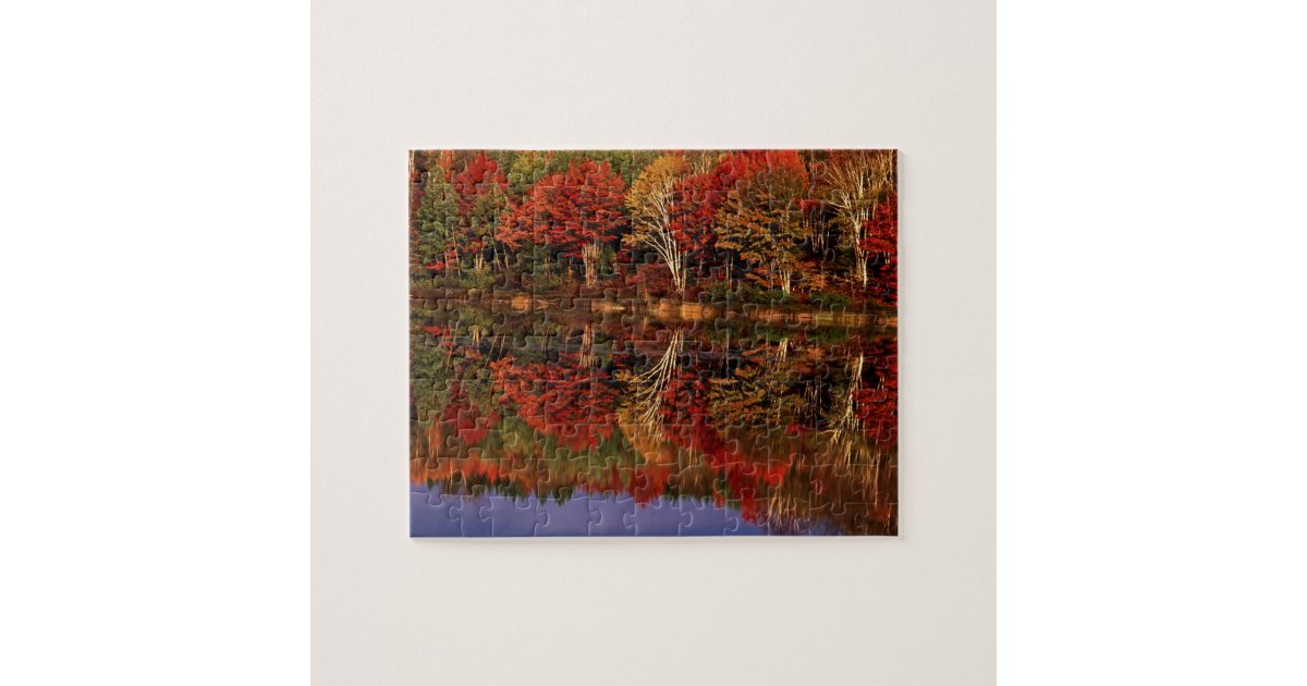 United States, Michigan, Upper Peninsula. Fall Jigsaw Puzzle | Zazzle