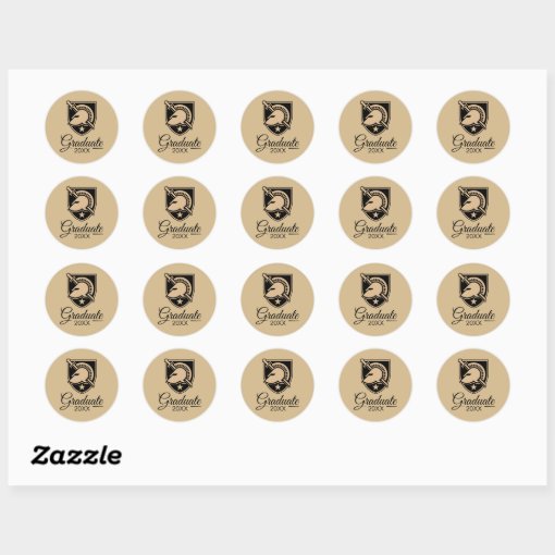 United States Military Academy Logo Classic Round Sticker | Zazzle