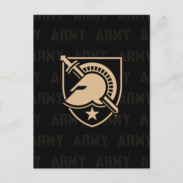 United States Military Academy Logo Watermark Invitation Postcard | Zazzle