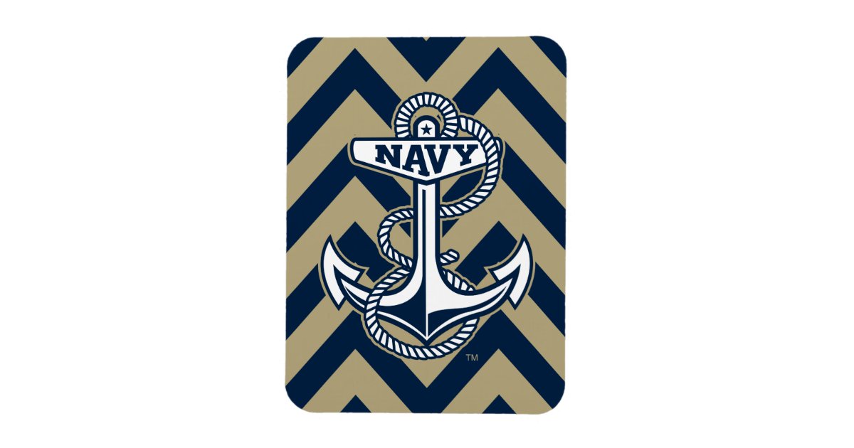 United States Naval Academy Chevron Pattern Magnet | Zazzle