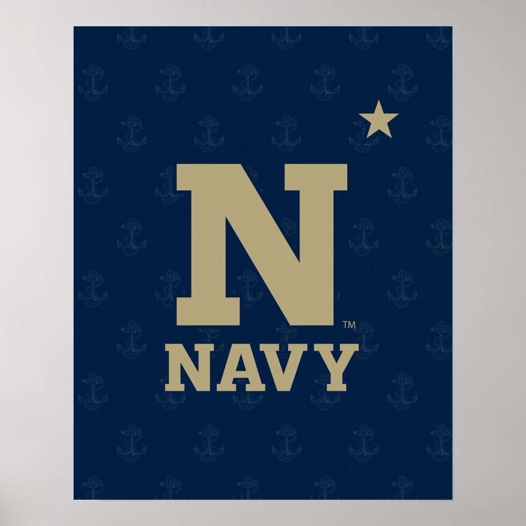 United States Naval Academy Logo Watermark Poster | Zazzle