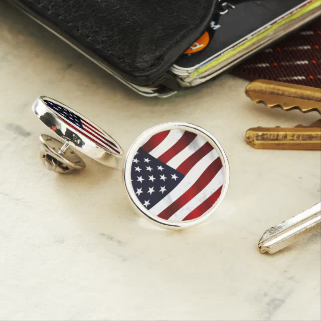 UNITED STATES OF AMERICA FLAG LAPEL PIN | Zazzle